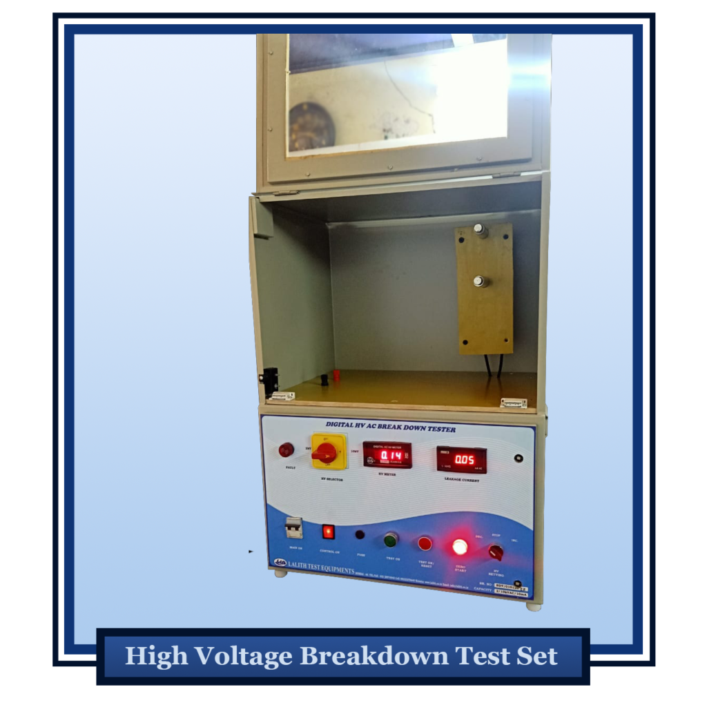 High Voltage Breakdown Test Set - lalith.net