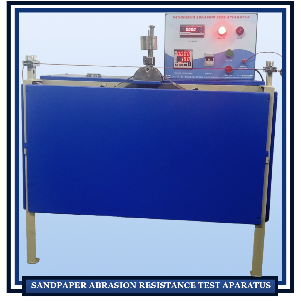 Abrasion Resistance Test Apparatus (Sand Paper Abrasion) - lalith.net